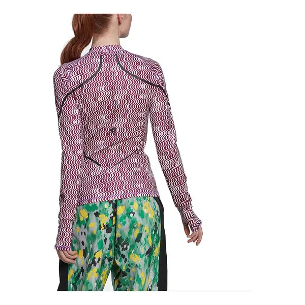 Adidas By Stella Mccartney Long Sleeve Printed Top