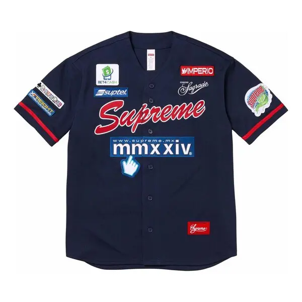 Supreme Chosen One Baseball Jersey - Navy/red