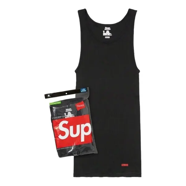 Supreme X Hanes Ss26 Tagless Tank T-shirts - Black