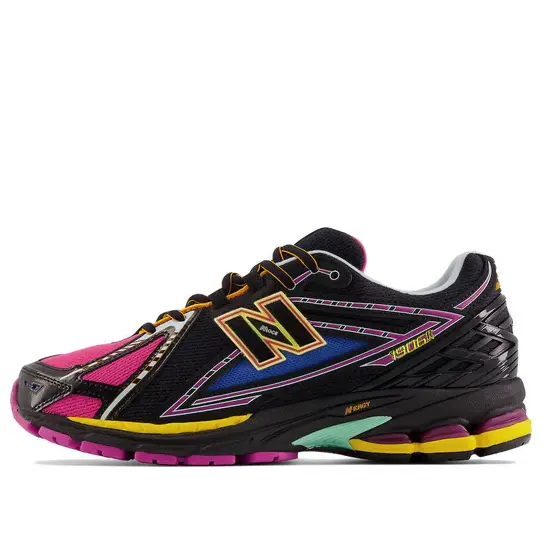NEW BALANCE 1906r "neon Nights" Lace-up Sneakers - Black/pink/yellow