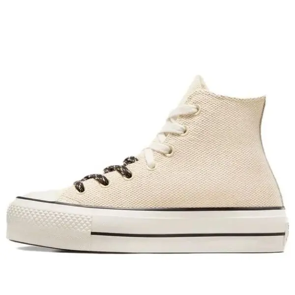 CONVERSE Chuck Taylor All Lift Canvas & Leather Sneakers - Beige/white
