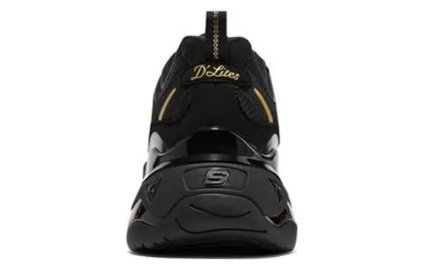 Sketchers D'lites 3.0 Air Sneakers - Black/gold