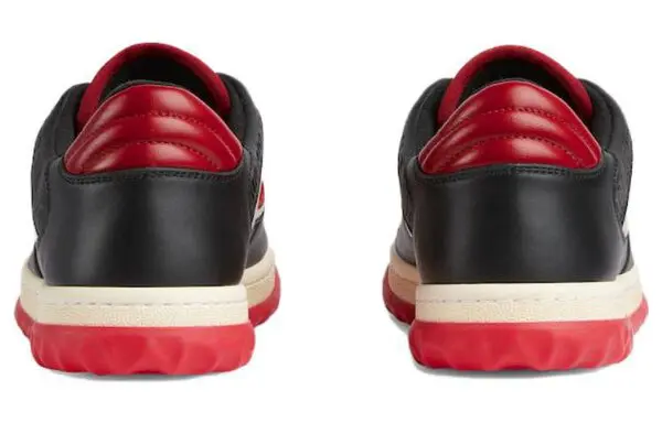 Gucci Mac80 Embroidered Sneakers - Black/white/red