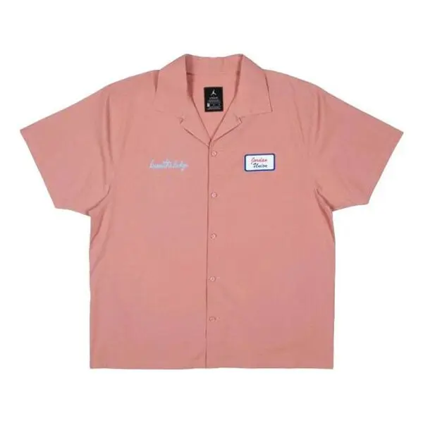 JORDAN X Union La Embroidered Logo T-shirt - Pink