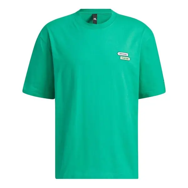 Adidas Graphic Embossed T-shirts - Green