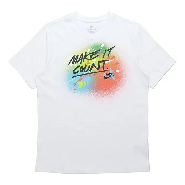 Nike Splash Ink Short Sleeve Tee - White