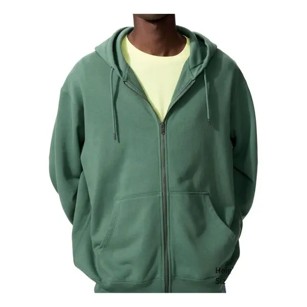 Uniqlo Full-zip Sweat Hoodie - Green