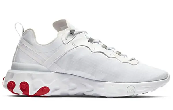 Nike React Element 55 Sneakers - White/red