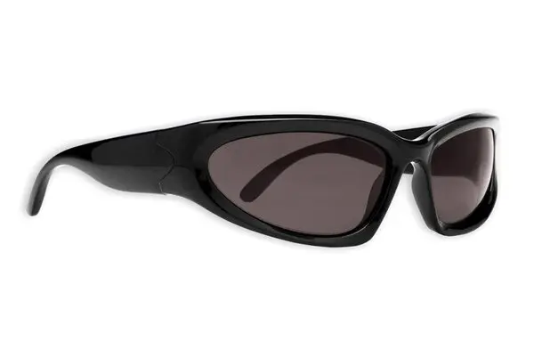 Balenciaga Swift Oval Sunglasses - Black