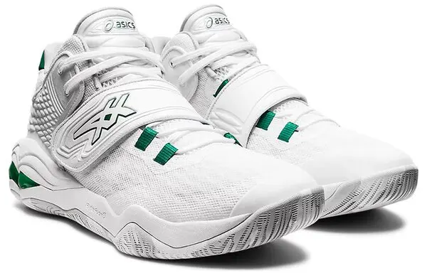 Asics Invade Nova Basketball Sneakers - White/green