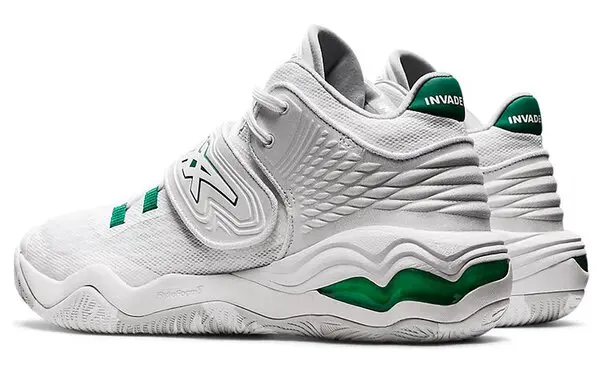 Asics Invade Nova Basketball Sneakers - White/green