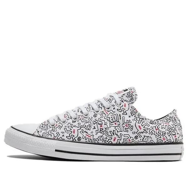 CONVERSE Chuck Taylor All Star Low "dancing Figures Allover Print - White/black