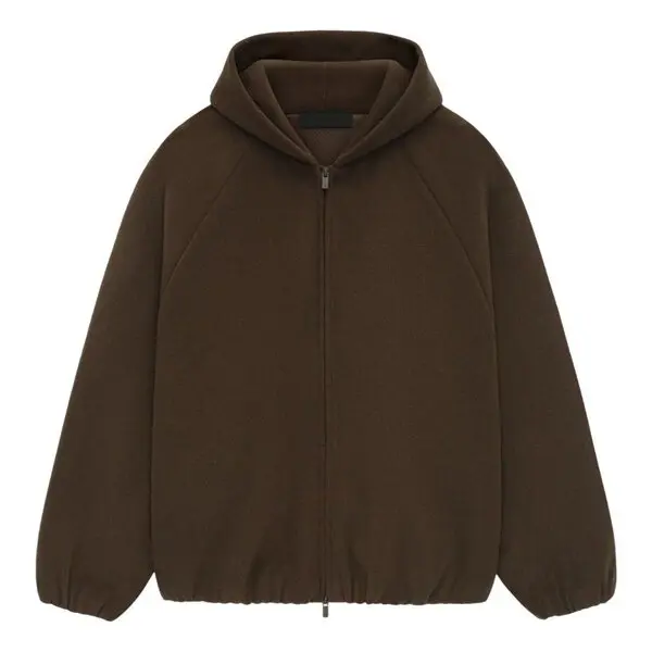 Fear Of God Relaxed Brushed Hooded Jacket - Brown