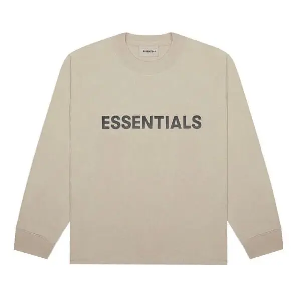 Fear Of God Ss20 Boxy Long Sleeve T-shirt - Tan