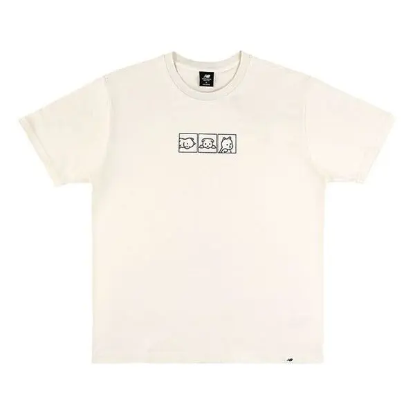 NEW BALANCE X Noritake Printing Round Neck T-shirt - Creamy