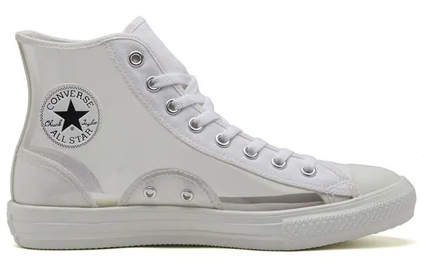 CONVERSE Chuck Taylor All Star High Top Clear Material Sneakers - White