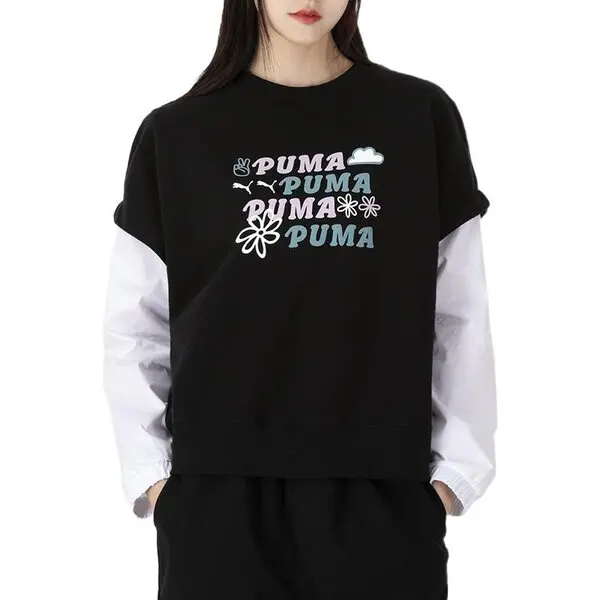 PUMA 2-fer Graphic Vest Top - Black