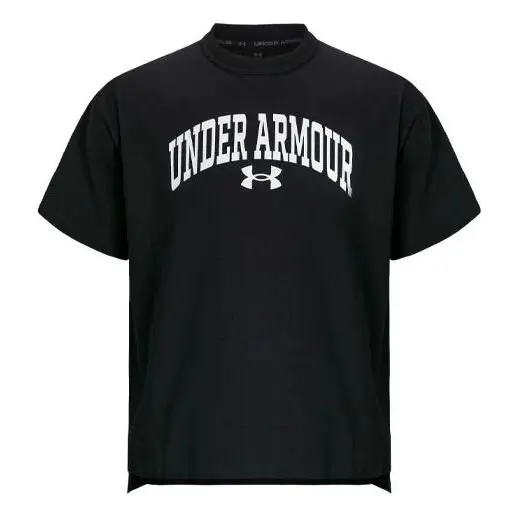 Under Armour Half Sleeve Wordmark Logo T-shirt - Black
