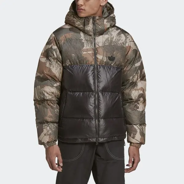 Adidas Originals Down Regen Camo Parka - Black