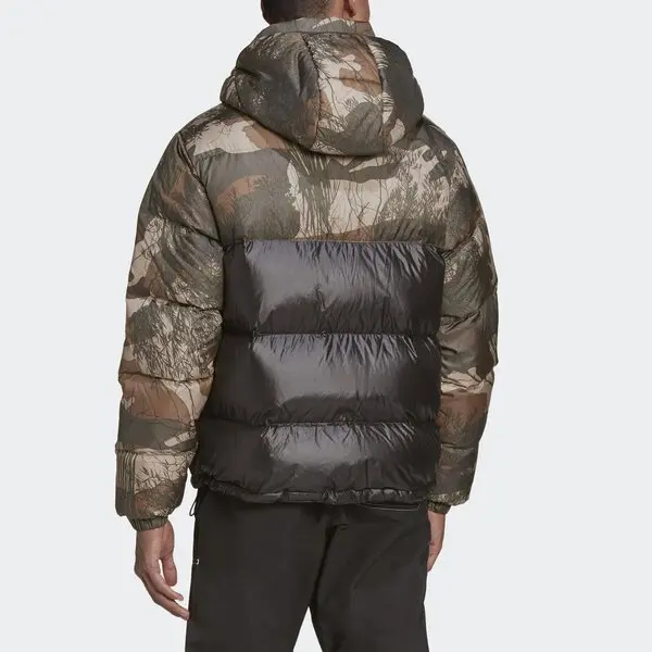 Adidas Originals Down Regen Camo Parka - Black