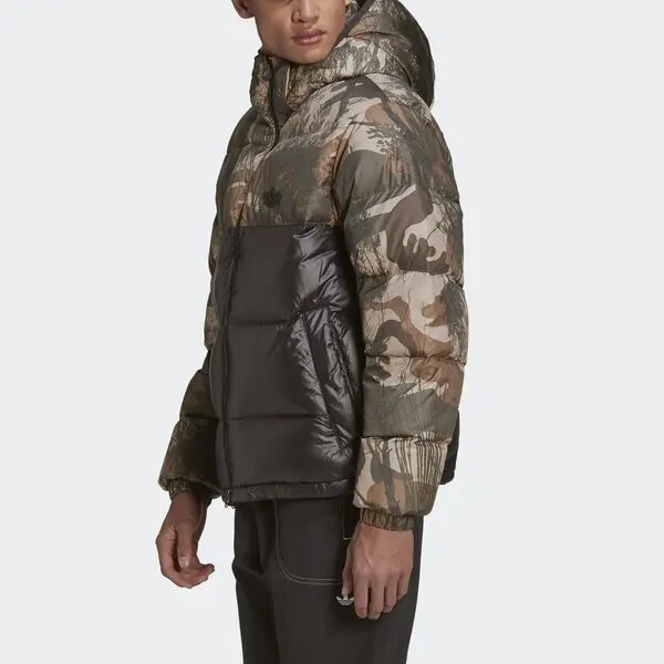 Adidas Originals Down Regen Camo Parka - Black