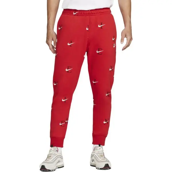 Nike Club Aop Sweatpants 'red