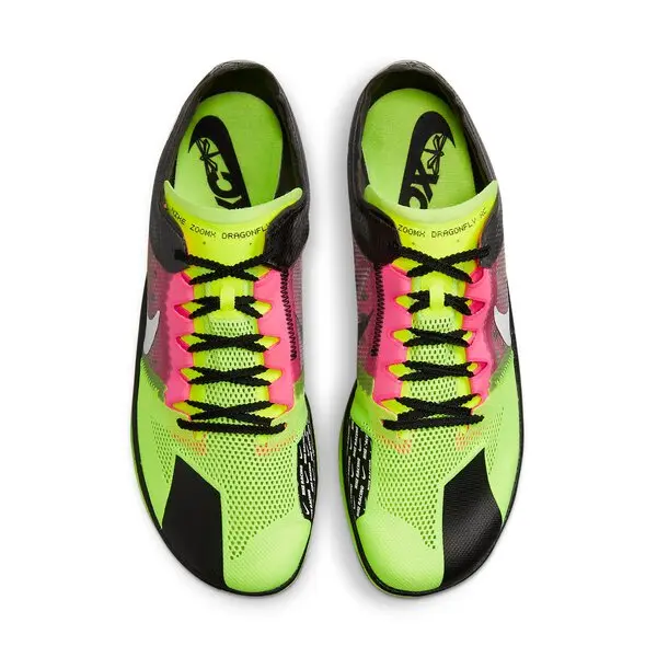 Nike Zoomx Dragonfly "volt Hyper Pink" Track Spikes - Volt/black/hyper Pink