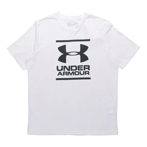 Under Armour Gl Foundation Casual Round Neck Sports Breathable Short Sleeve - White