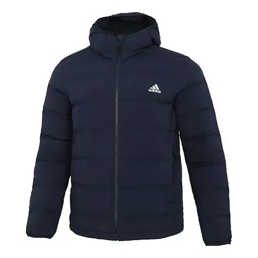 Adidas Helionic H J Hooded Down Jacket - Dark Blue