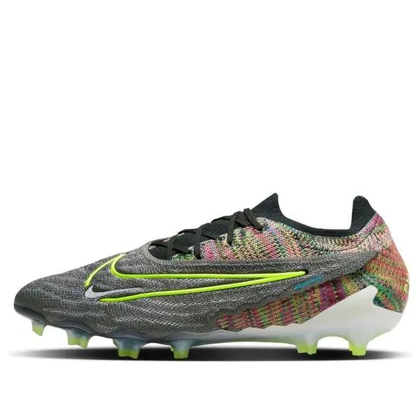Nike Phantom Gx Elite Gripknit Fusion Fg Football Boots - Grey/volt/pink