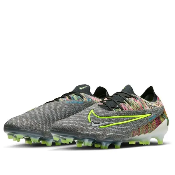 Nike Phantom Gx Elite Gripknit Fusion Fg Football Boots - Grey/volt/pink