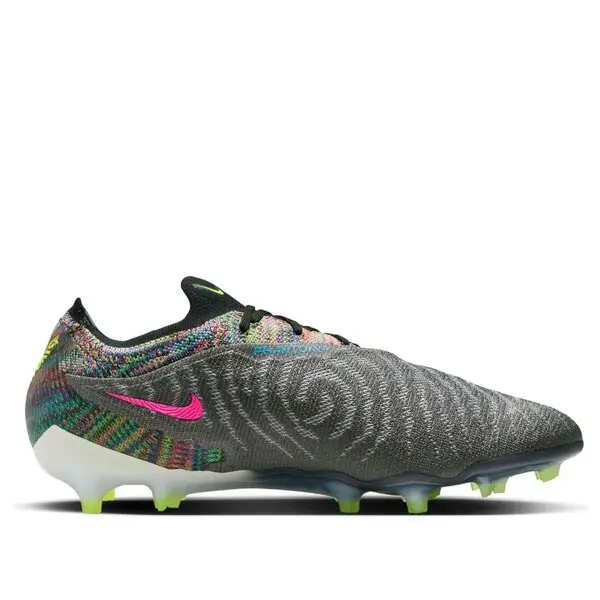 Nike Phantom Gx Elite Gripknit Fusion Fg Football Boots - Grey/volt/pink
