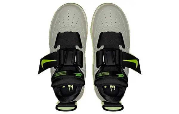 Nike Force 1 Low Utility Sneakers - Spruce Fog/black/volt