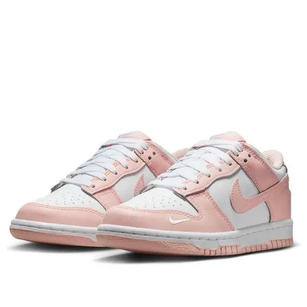 Nike Dunk Low "white Washed Coral" Sneakers