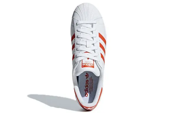 Adidas Superstar Sneakers - White/orange