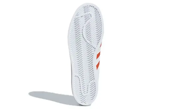 Adidas Superstar Sneakers - White/orange