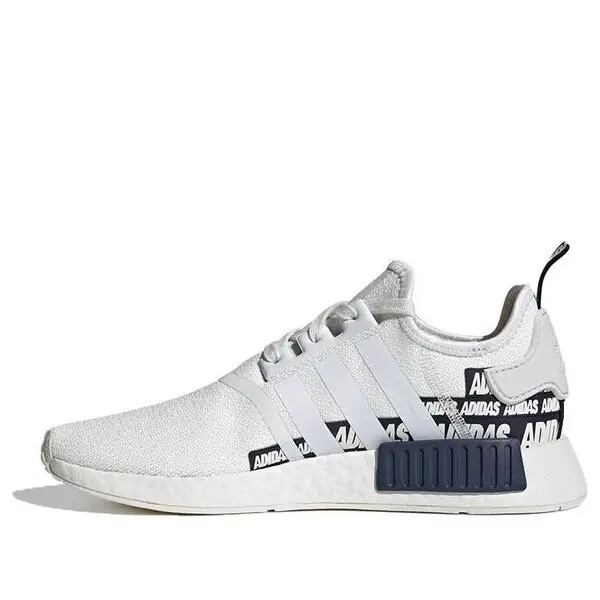 Adidas Nmd_r1 Sneakers With Wordmark Heel Stripe - White
