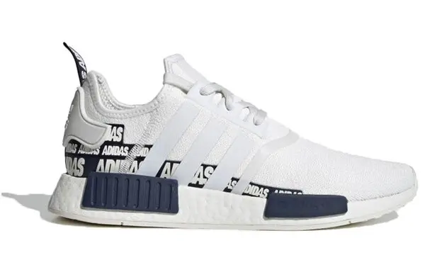 Adidas Nmd_r1 Sneakers With Wordmark Heel Stripe - White