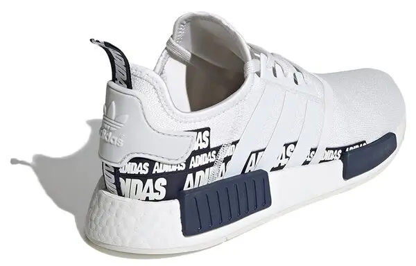 Adidas Nmd_r1 Sneakers With Wordmark Heel Stripe - White