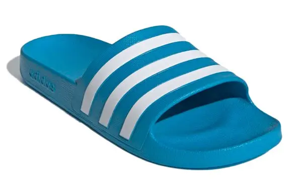 Adidas Adilette Aqua Slides - Blue/white