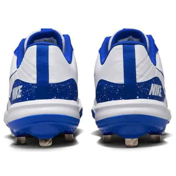 Nike Alpha Huarache Varsity 4 Low Athletic Cleats - White/hyper Royal