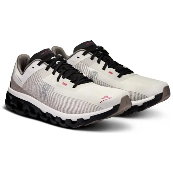 On Cloudflow 4 Distance Sneakers - White/grey/black