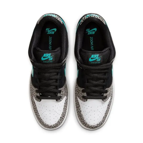 Nike Dunk Low Pro "atmos Elephant" Sneakers - Medium Grey/black/white