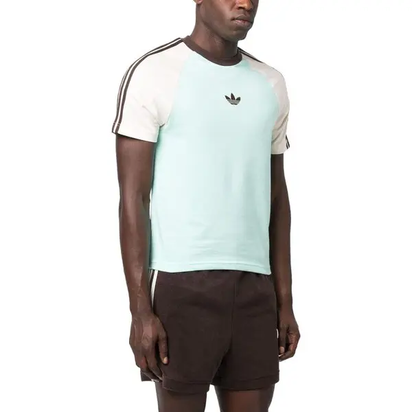 Adidas X Wales Bonner Short Sleeve T-shirt 'clear Mint - Clear Mint/white/black