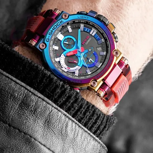 Casio G-shock Mt-g Shockproof Watch With Bluetooth And Solar Energy