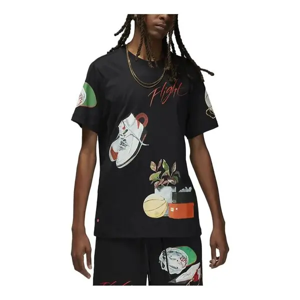 JORDAN Artist Series Jacob Rochester Graphic T-shirt - Black