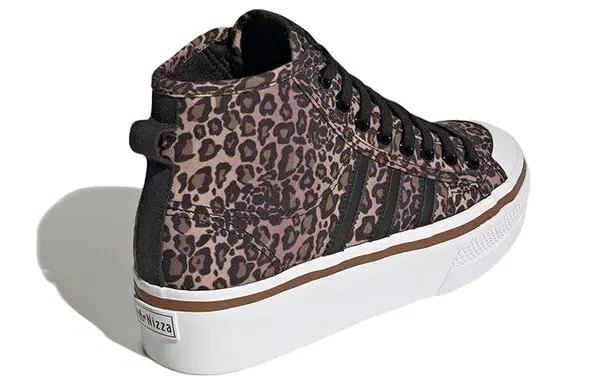 Adidas Nizza Platform Mid 'leopard Print - Core Black/cloud White/wild Brown