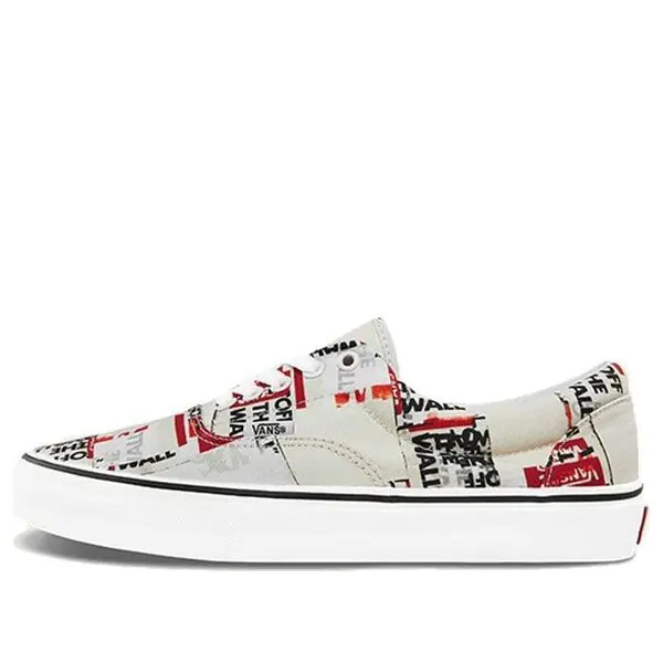 VANS Era Alphabet Sneakers - Grey/red