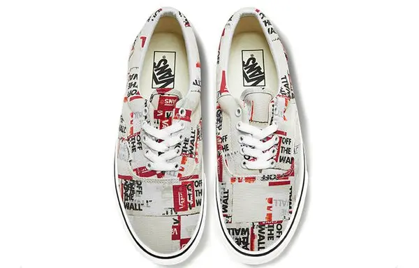 VANS Era Alphabet Sneakers - Grey/red