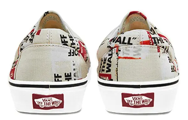 VANS Era Alphabet Sneakers - Grey/red
